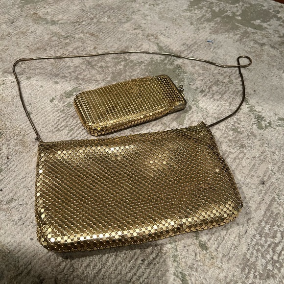 Bags | Vintage Vtg Gold Chain Mesh Purse And Sunglasses Case | Poshmark